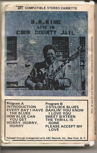 Buy B.B. King : Live In Cook County Jail (Cass, Album) from our record ...
